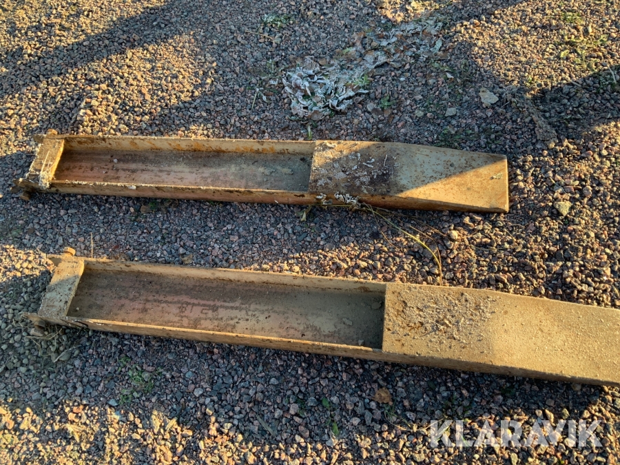 Förlängnings gafflar 1,5 meter, Katrineholm, Klaravik auktio