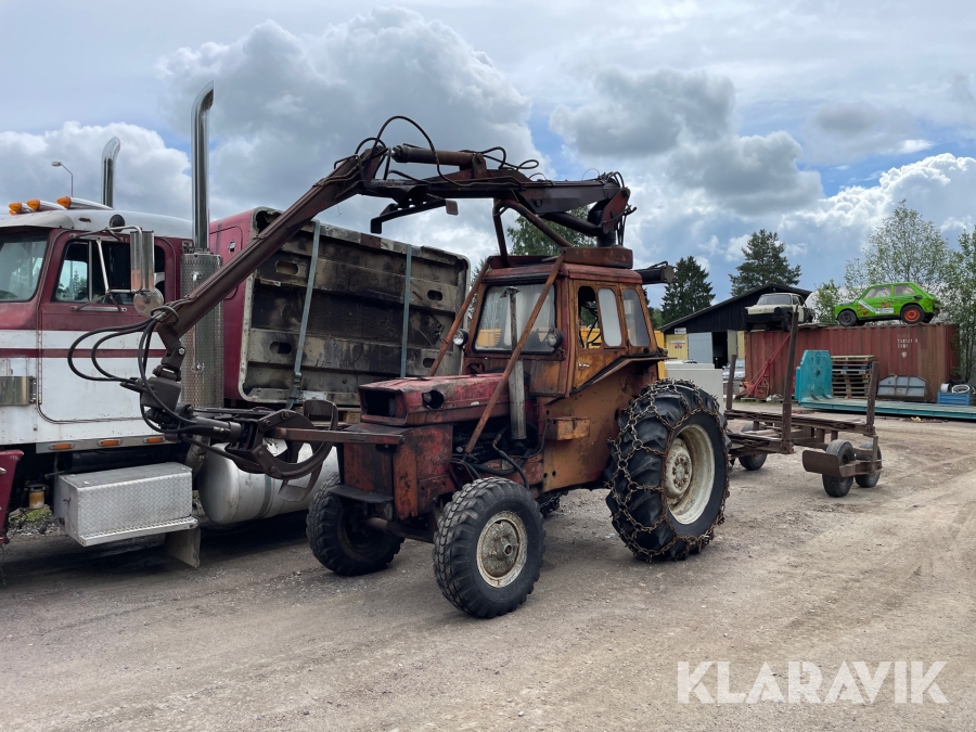 Traktor med Timmervagn Massey Ferguson 165, Eda, Klaravik au