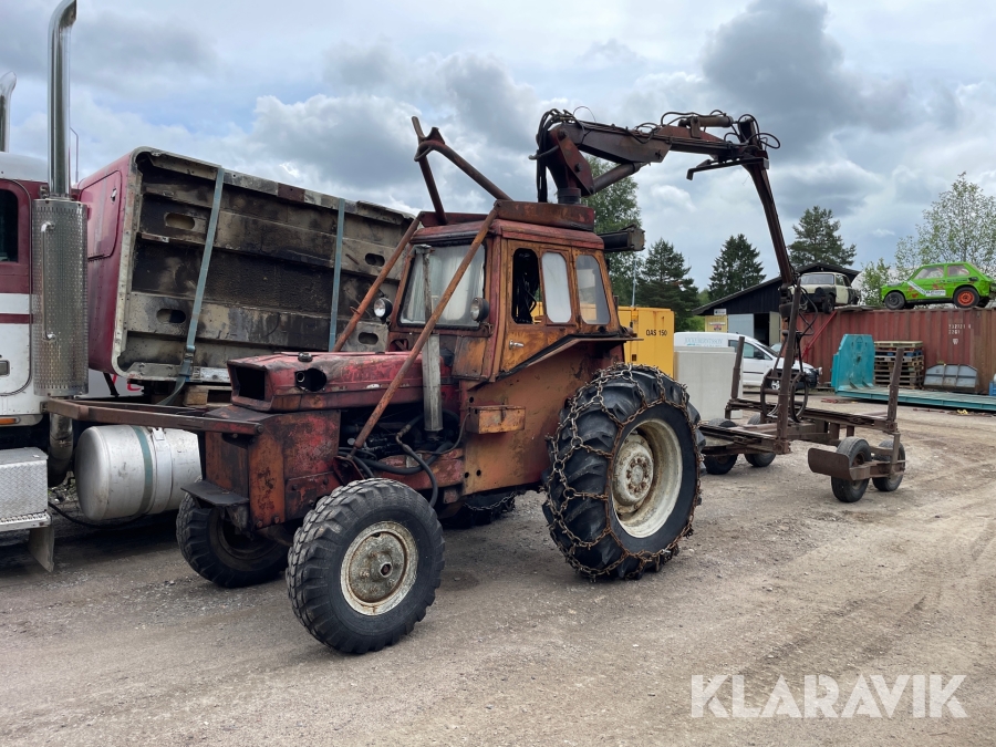 Traktor med Timmervagn Massey Ferguson 165, Eda, Klaravik au