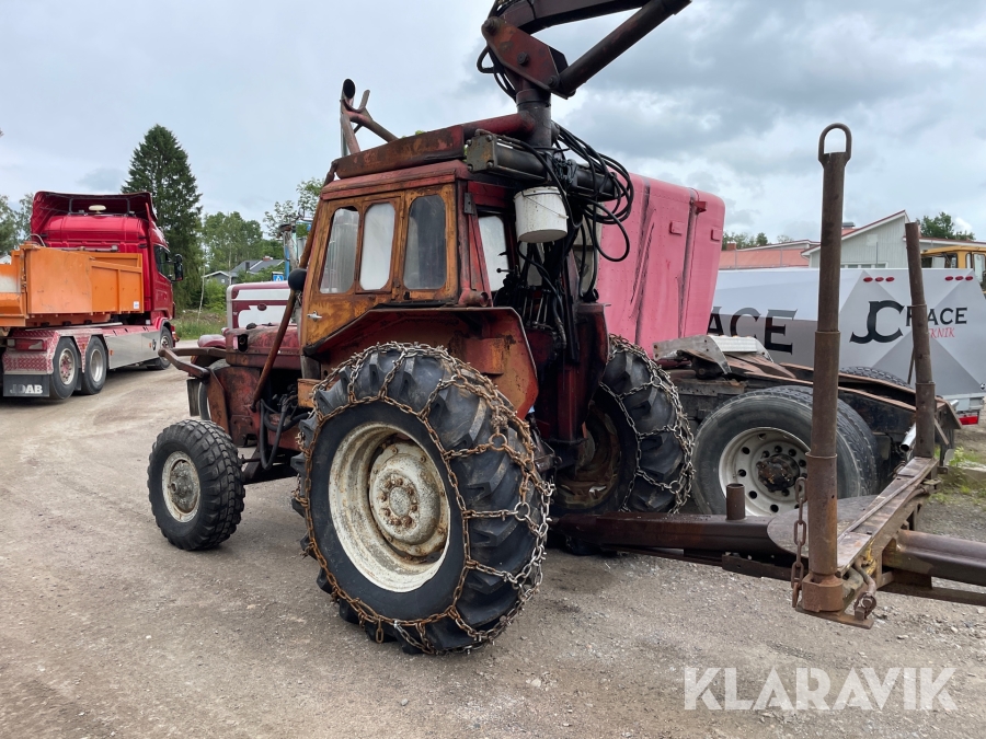Traktor med Timmervagn Massey Ferguson 165, Eda, Klaravik au