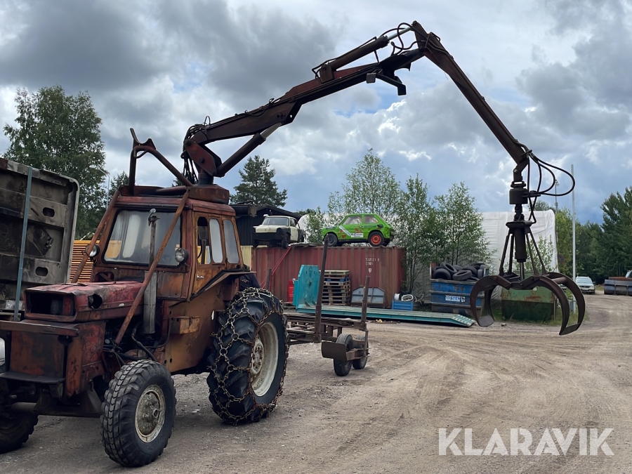 Traktor med Timmervagn Massey Ferguson 165, Eda, Klaravik au