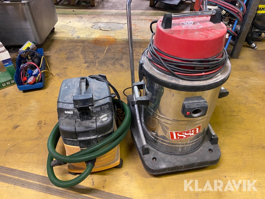Industridammsugare 2st Issa DeWalt, Jönköping, Klaravik au