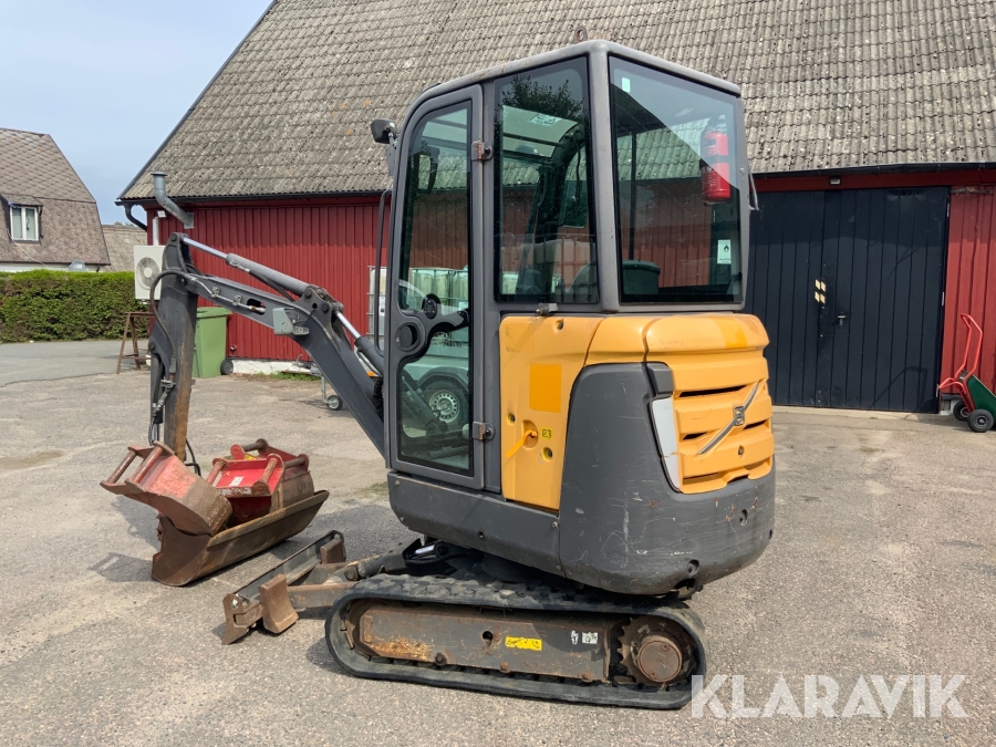 Minigrävmaskin Volvo EC18 C, Tomelilla, Klaravik auktioner