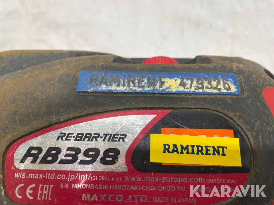 Najmaskin MAX RB398, Svalöv, Klaravik auktioner