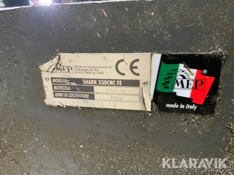 Automatisk bandsåg Mep Shark 330 CNC FE, Katrineholm, Klarav