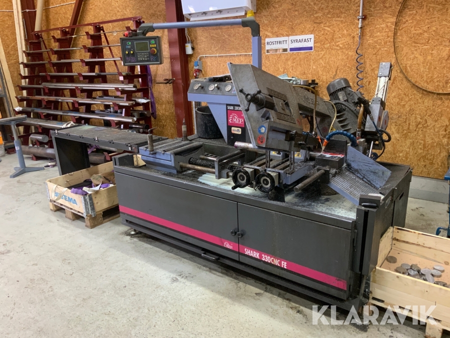 Automatisk bandsåg Mep Shark 330 CNC FE, Katrineholm, Klarav