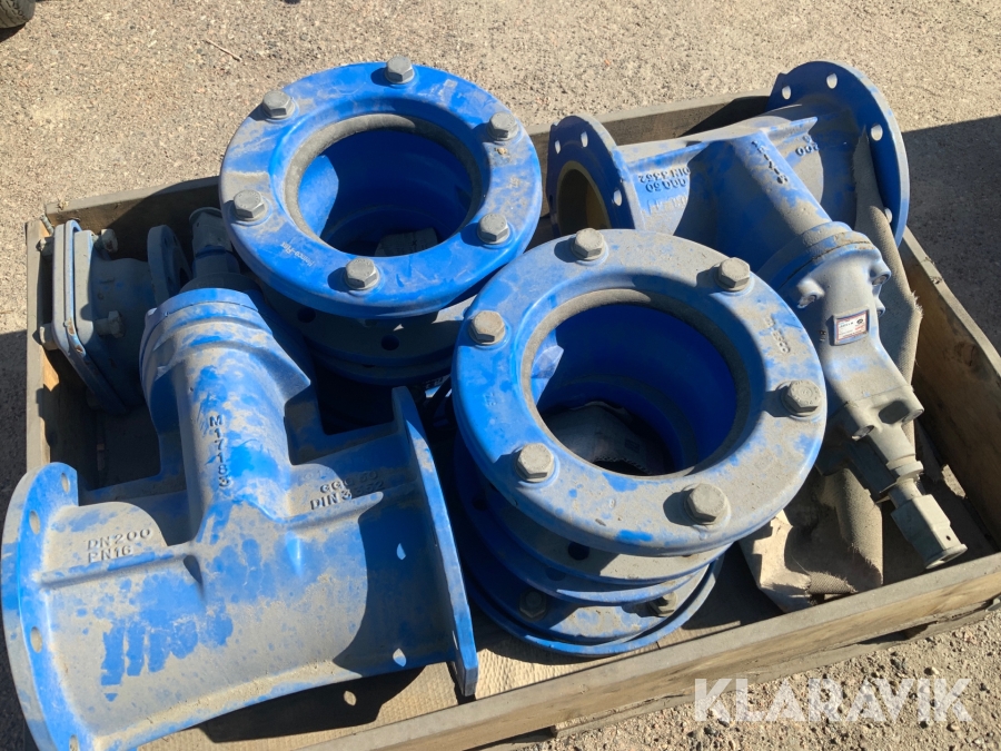 Slussventiler 2st Esco DN200, Katrineholm, Klaravik auktione