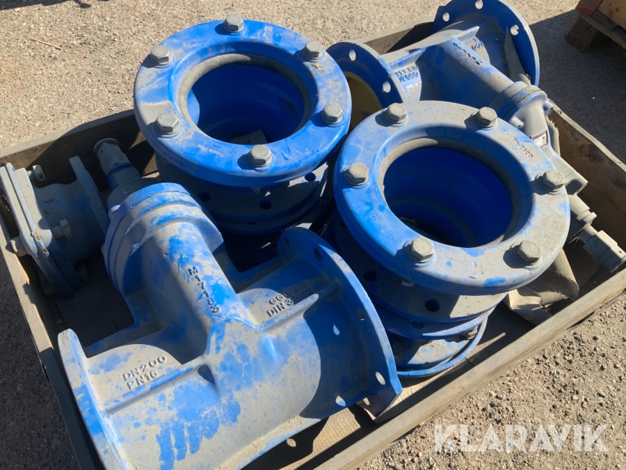 Slussventiler 2st Esco DN200, Katrineholm, Klaravik auktione