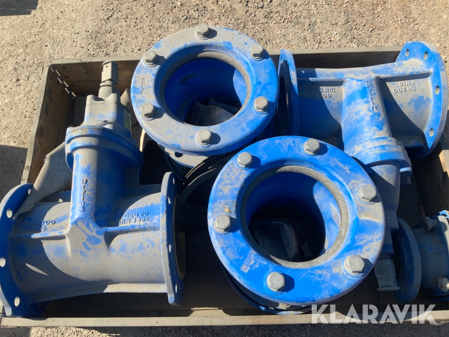Slussventiler 2st Esco DN200, Katrineholm, Klaravik auktione
