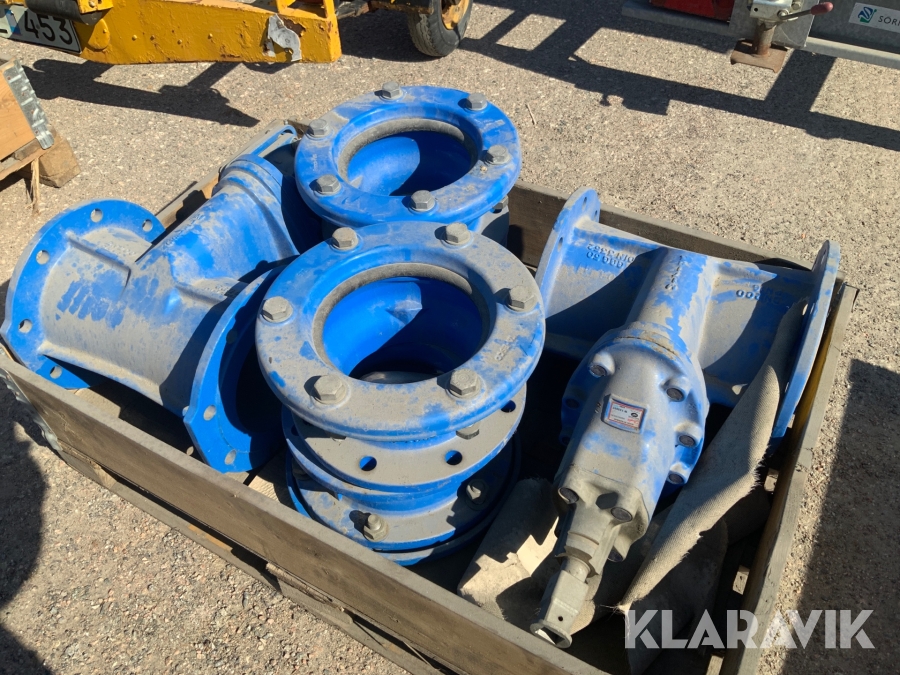 Slussventiler 2st Esco DN200, Katrineholm, Klaravik auktione