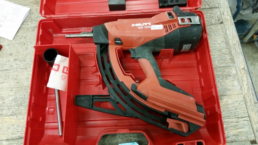 Bultpistol, gasdriven,betongspik, max 40mm