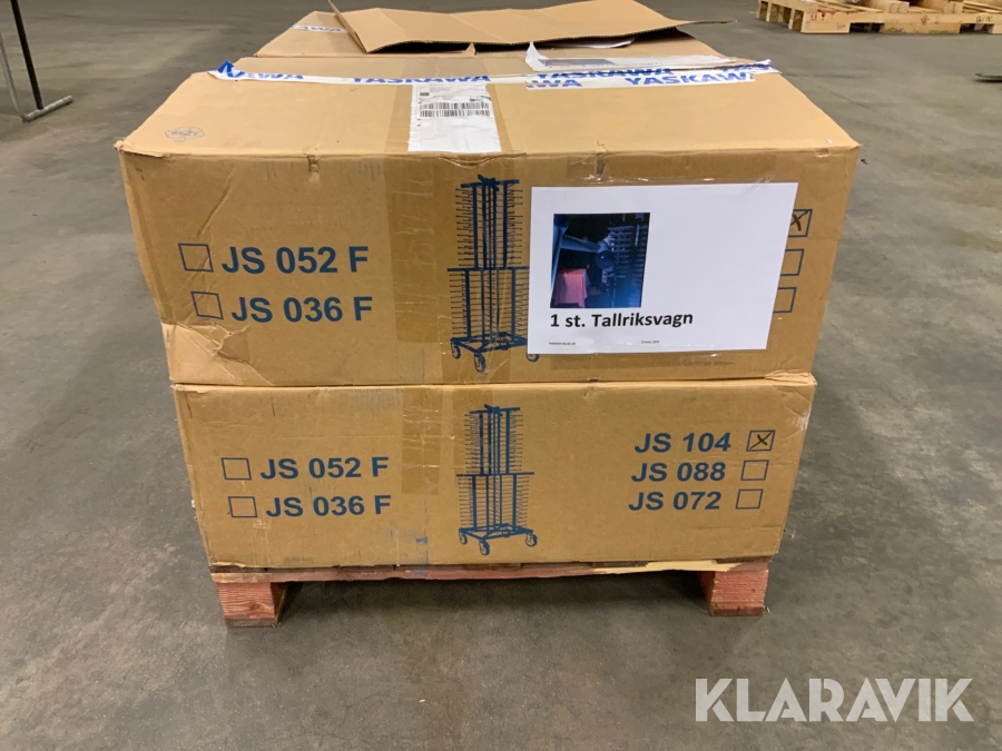 Tallriksvagn Jackstack JS104, Torsås, Klaravik auktioner