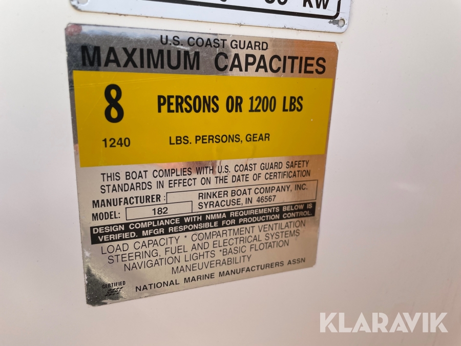 Båt Rinker 182, Haninge, Klaravik auktioner