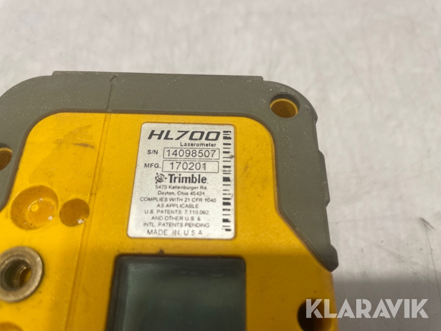 Lasermottagare Spectra HL700, Svalöv, Klaravik auktioner
