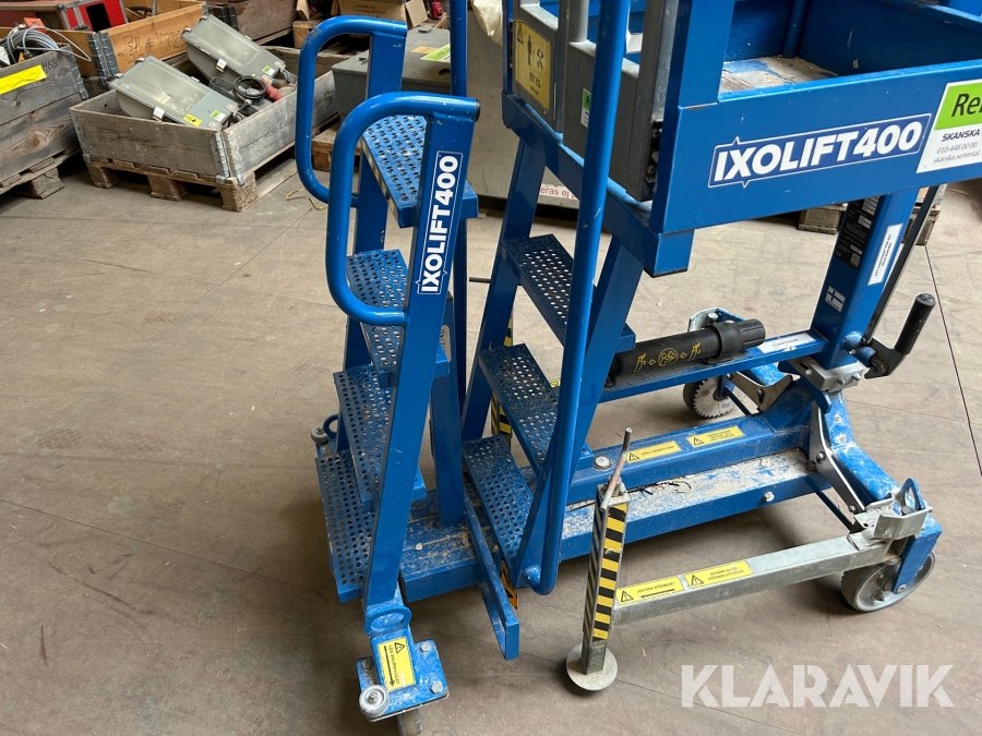 Pelarlift Ixolift 400 WS, Göteborg, Klaravik auktioner