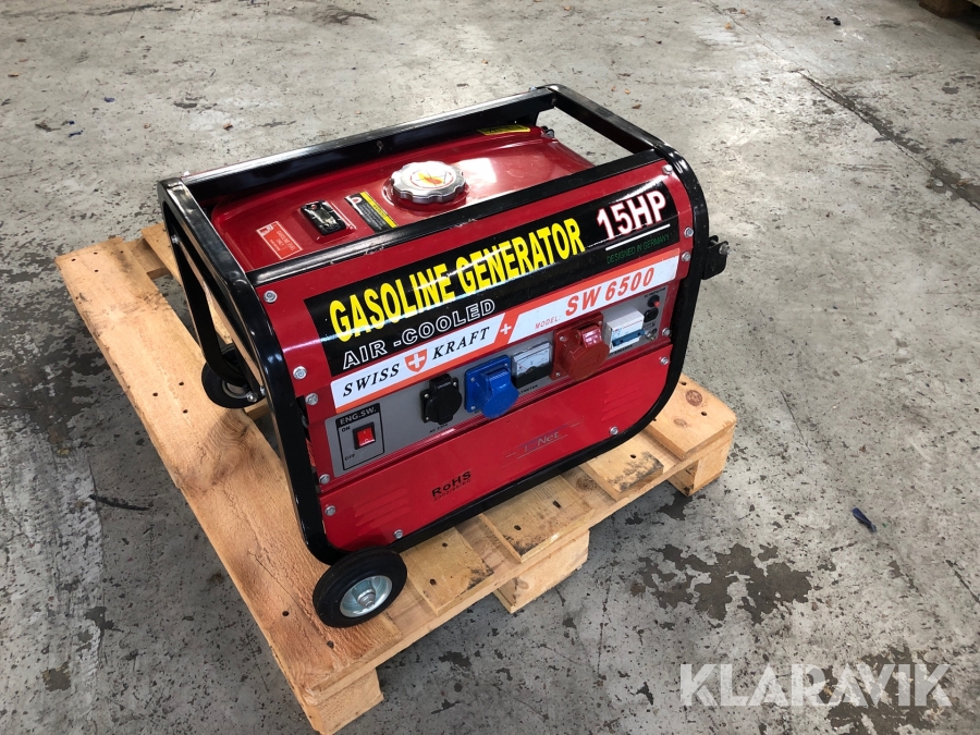 Klaravik Auktioner | Generator / Elverk Swiss Power SW 6500