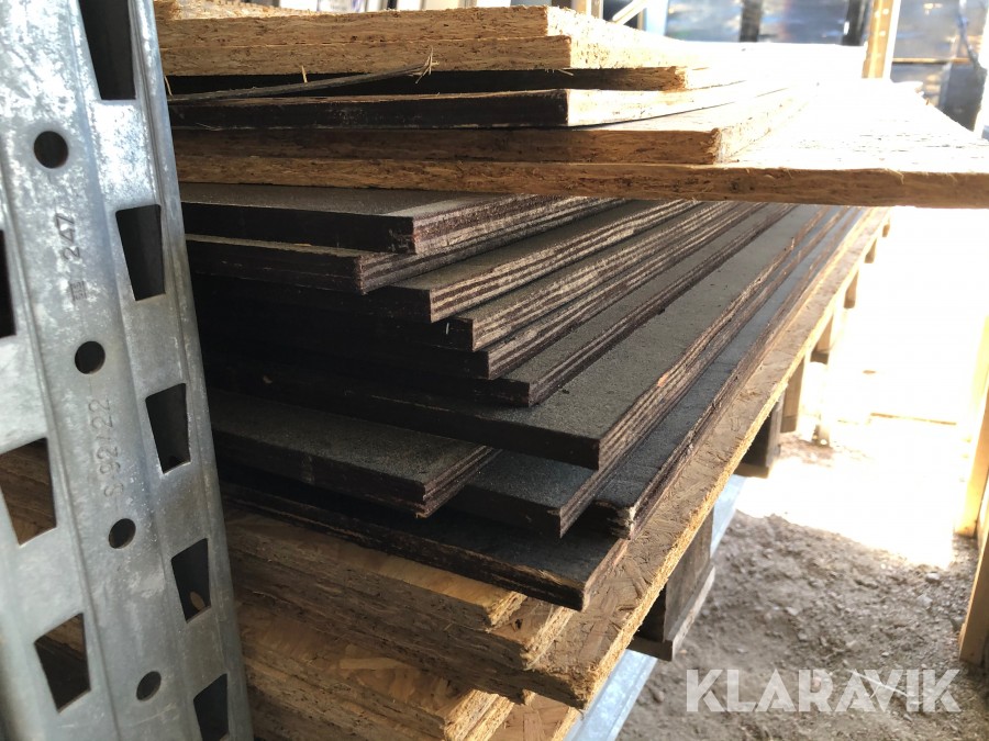 Bygg, skivmaterial m.m