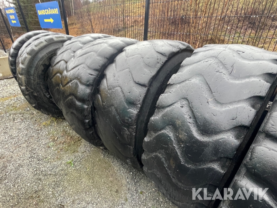 Däck 8st 23.5R25, Enköping, Klaravik au