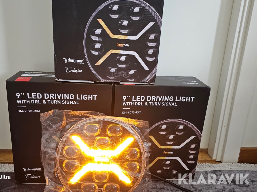 Led Extra ljus Demmon 9” Dm-9070-RXA, Gällivare, Klaravik a