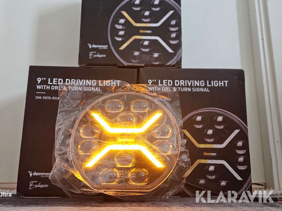 Led Extra ljus Demmon 9” Dm-9070-RXA, Gällivare, Klaravik a