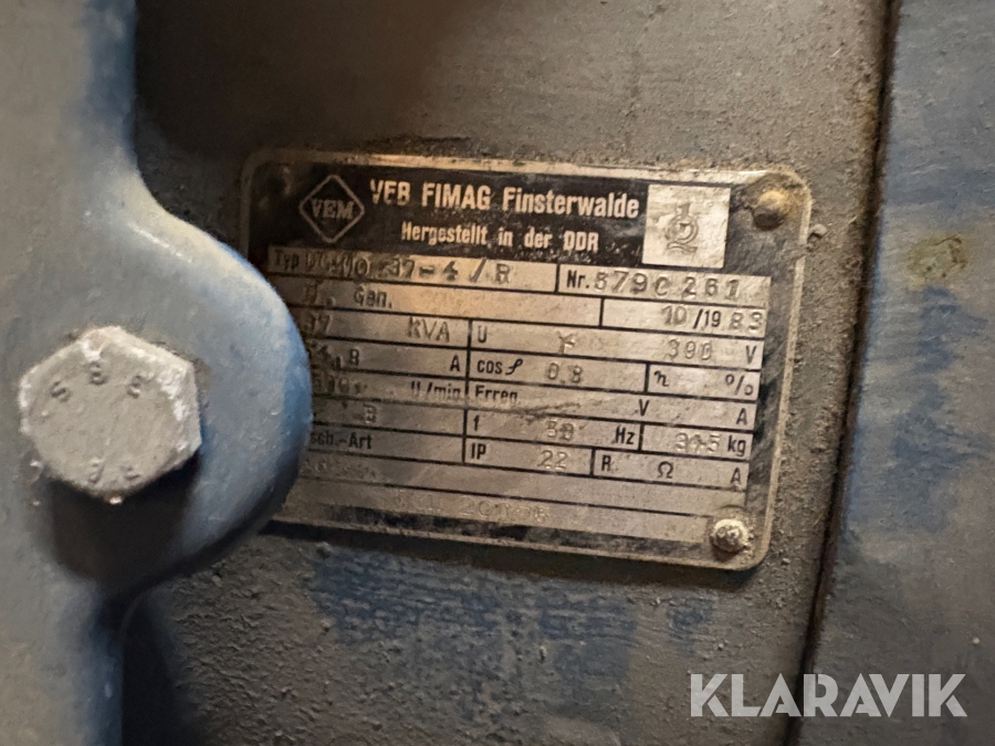 Reservkraftverk VEB IFA Motorenweke 4 VD 14,5/12-1 SRW, Näss