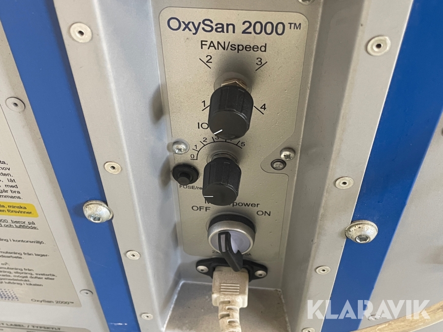 Luftrenare joniserande Renluftsteknik Oxysan 2000, Svalöv,