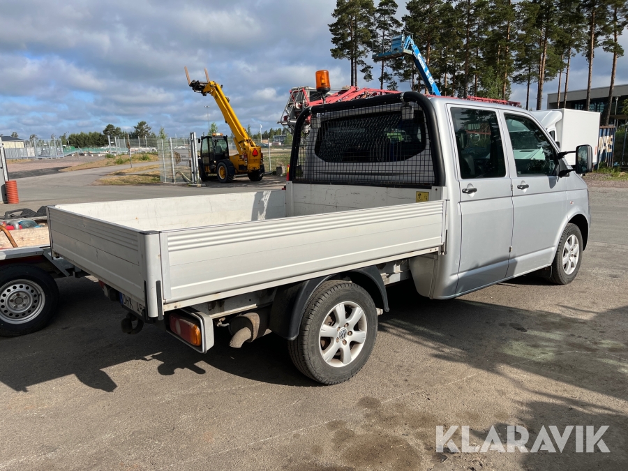 Flakbil Volkswagen Transporter, Jönköping, Klaravik auktione