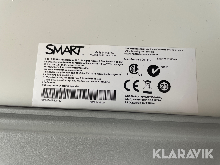 Klaravik Auktioner | Projektor Smart UX80 komplett