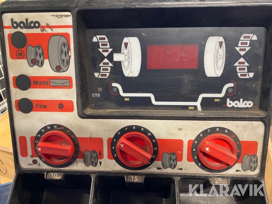 Balanseringsmaskin Balco B930, Laholm, Klaravik auktioner