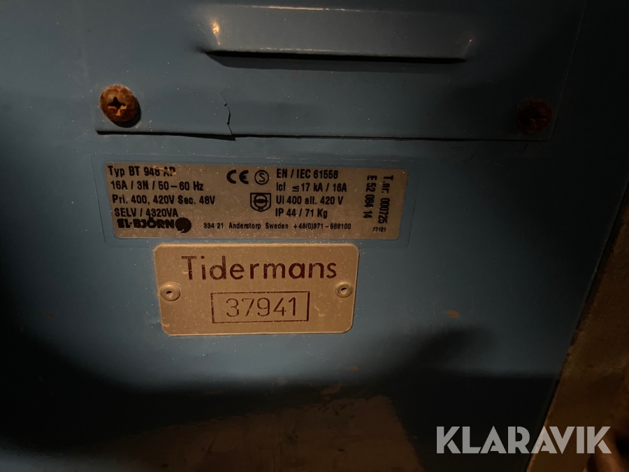 Byggbelysning El-björn, Karlstad, Klaravik auktioner