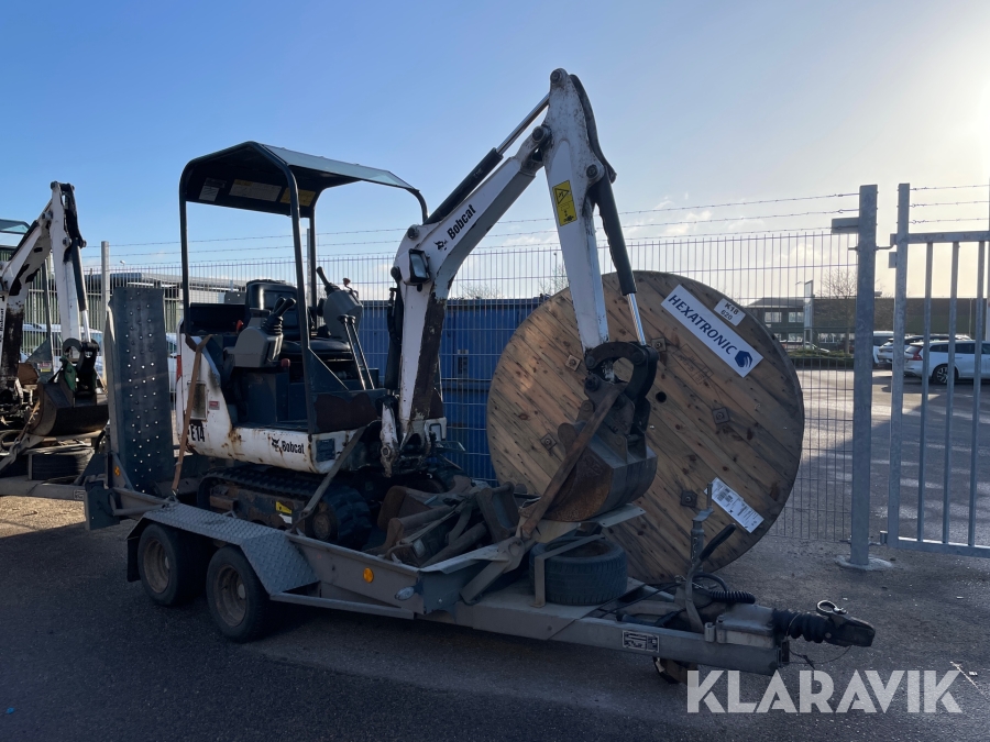 Bandgrävare Bobcat E14, Halmstad, Klaravik auktioner