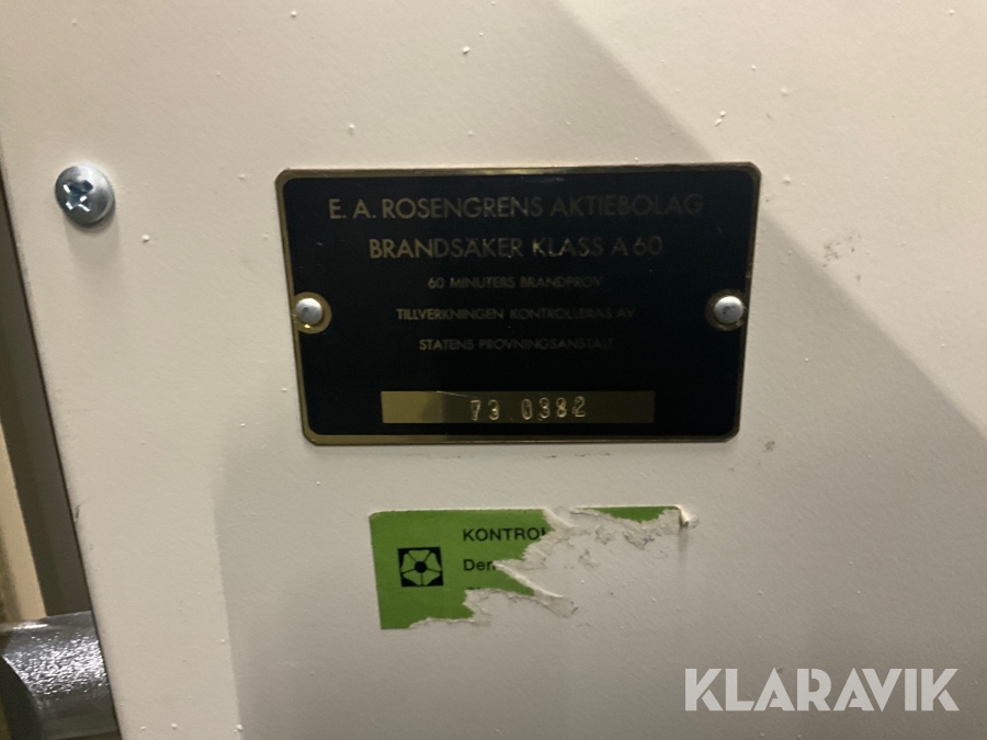 Kassaskåp Rosengrens , Boden, Klaravik auktioner