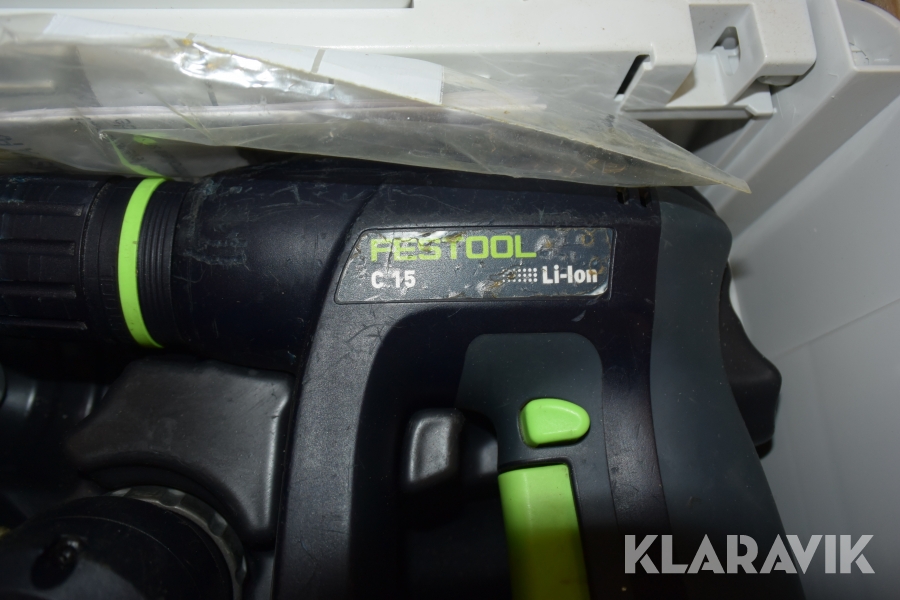 Vinkelborr/skruvdragare & Cirkelsåg Festool & Hitachi C15 & C6BU