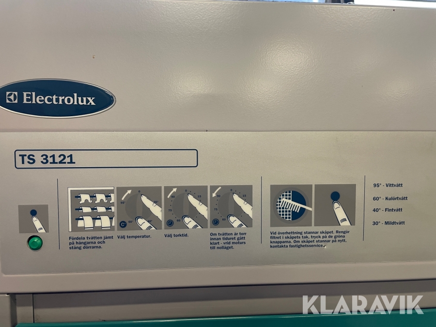 Klaravik Auktioner | Torkskåp Electrolux TS 3121