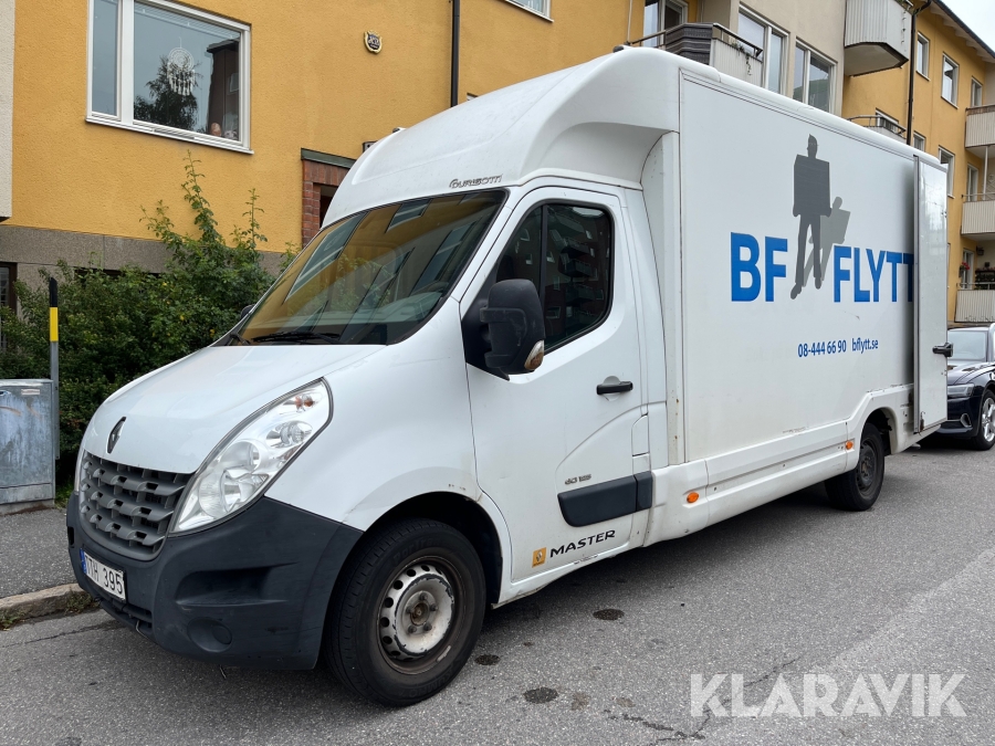 Flyttbil Renault Master, Stockholm, Klaravik auktioner