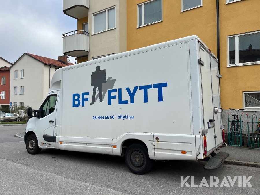 Flyttbil Renault Master, Stockholm, Klaravik auktioner