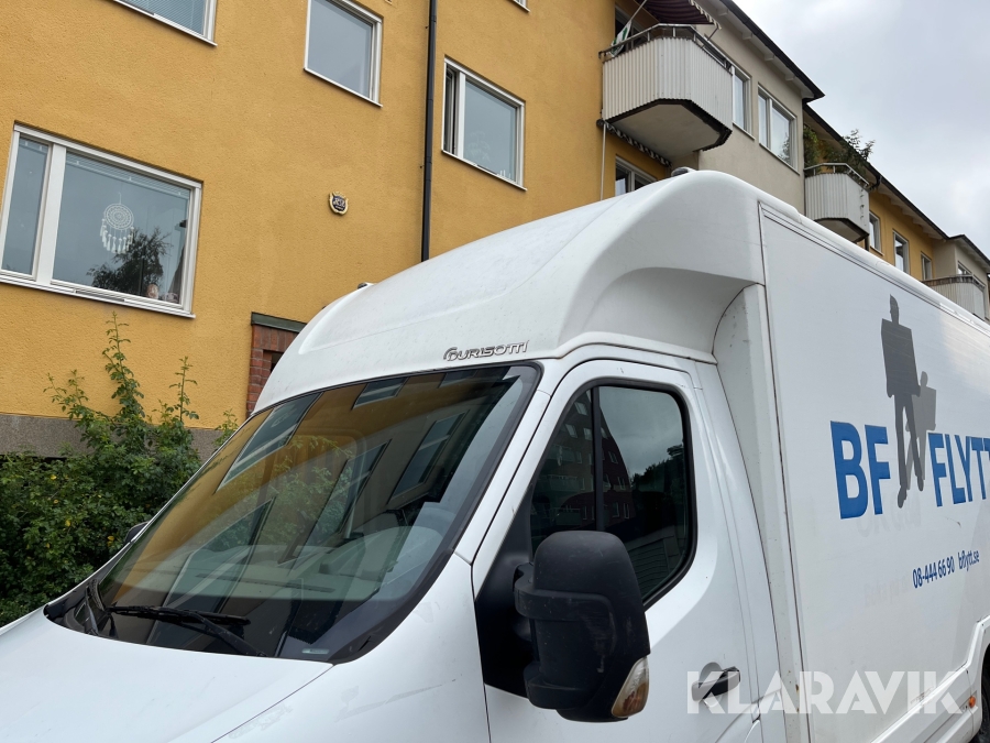 Flyttbil Renault Master, Stockholm, Klaravik auktioner