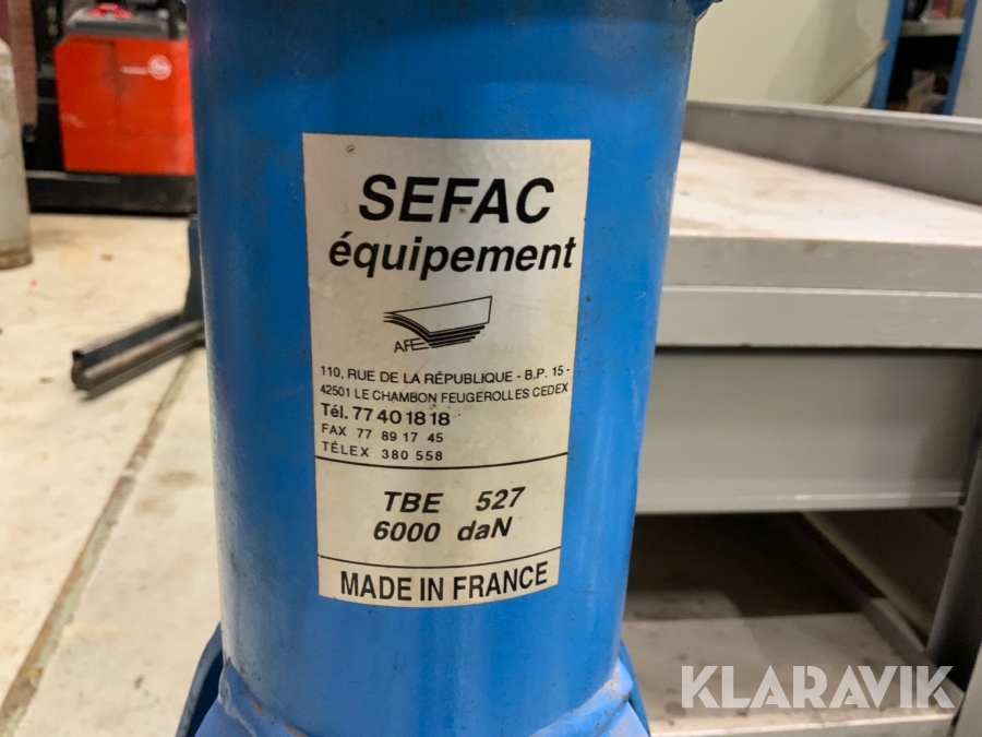 Pallbockar Sefac TBE 526, Umeå, Klaravik auktioner