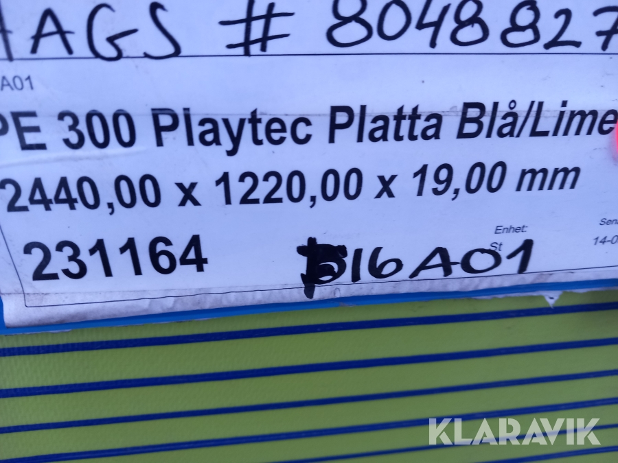 17st Plastskivor Polystone Play-tec Röchling, Ödeshög, Klara