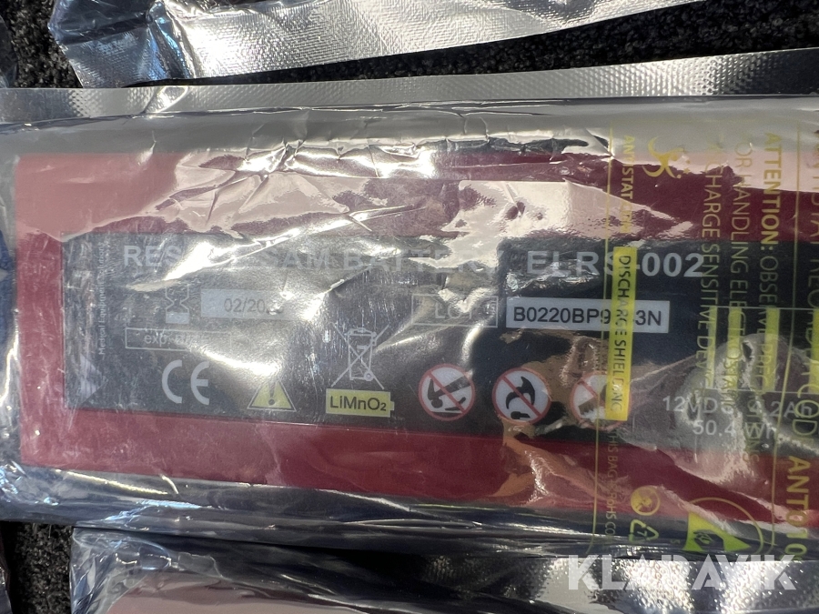 Batteri till hjärtstartare Rescue Sam Battery ELRS-002, Sval