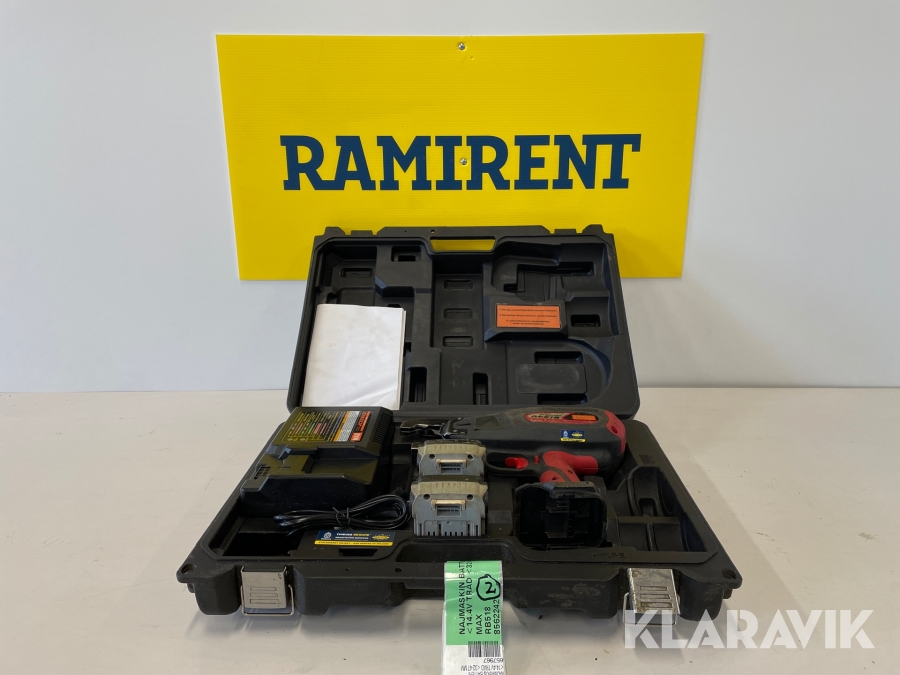 Klaravik Auktioner | Najmaskin batteri Max RB518