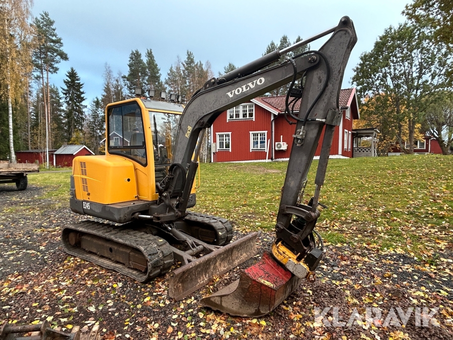 Grävmaskin Volvo EC45, Falun, Klaravik auktioner