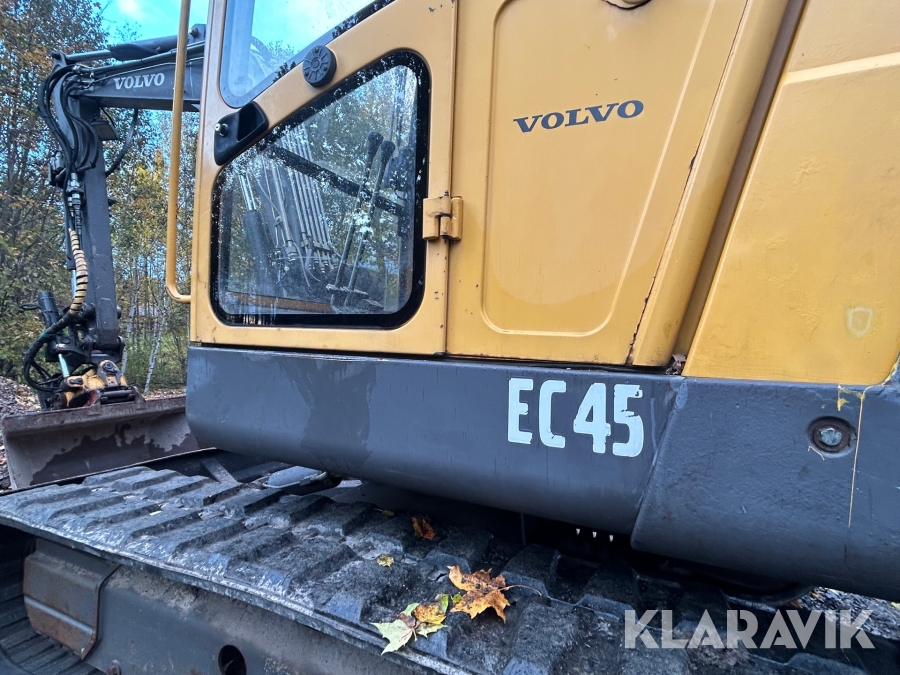 Grävmaskin Volvo EC45, Falun, Klaravik auktioner