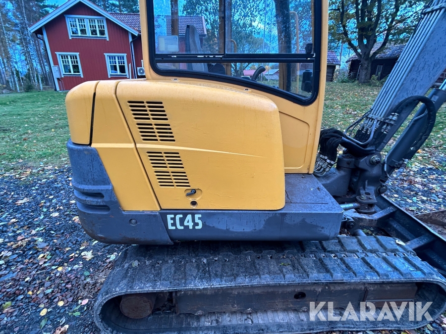 Grävmaskin Volvo EC45, Falun, Klaravik auktioner