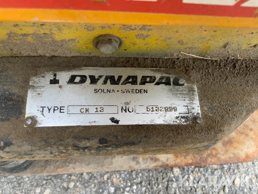 Markvibrator Dynapac CM13, Nordmaling, Klaravik auktioner