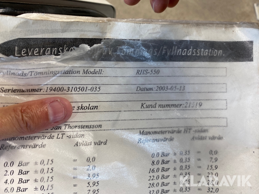 Klaravik Auktioner | AC Fyllare Waeco RHS-550