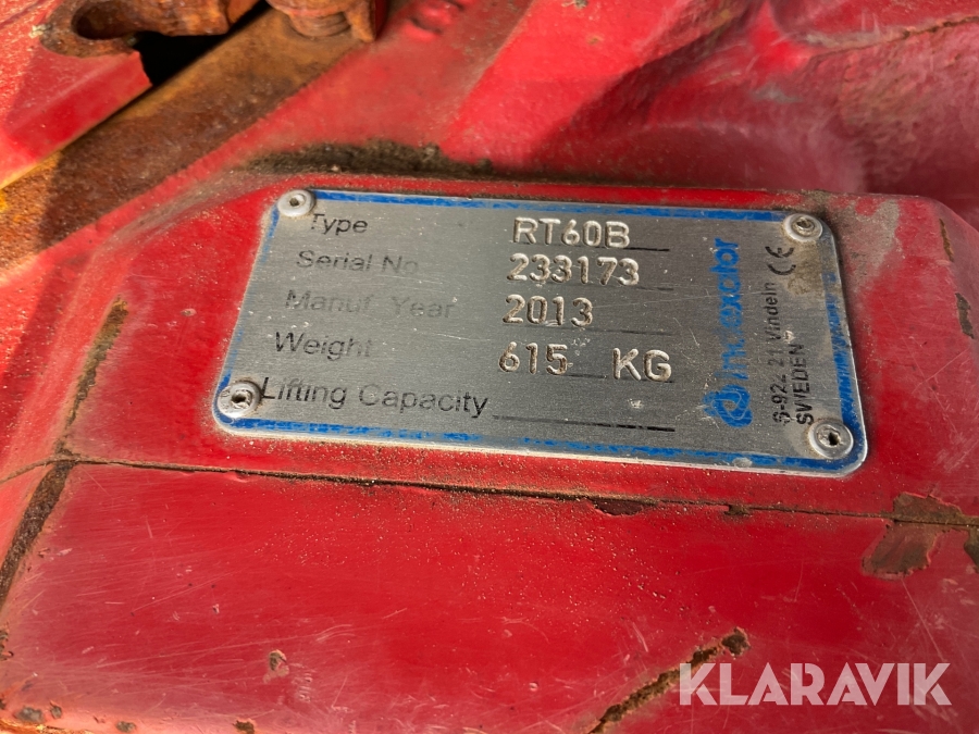 Tiltrotator Indexator R6, Boden, Klaravik auktioner