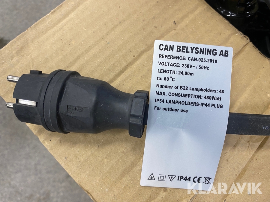 Granbelysning Can Belysning AB 24 m, Fagersta, Klaravik aukt