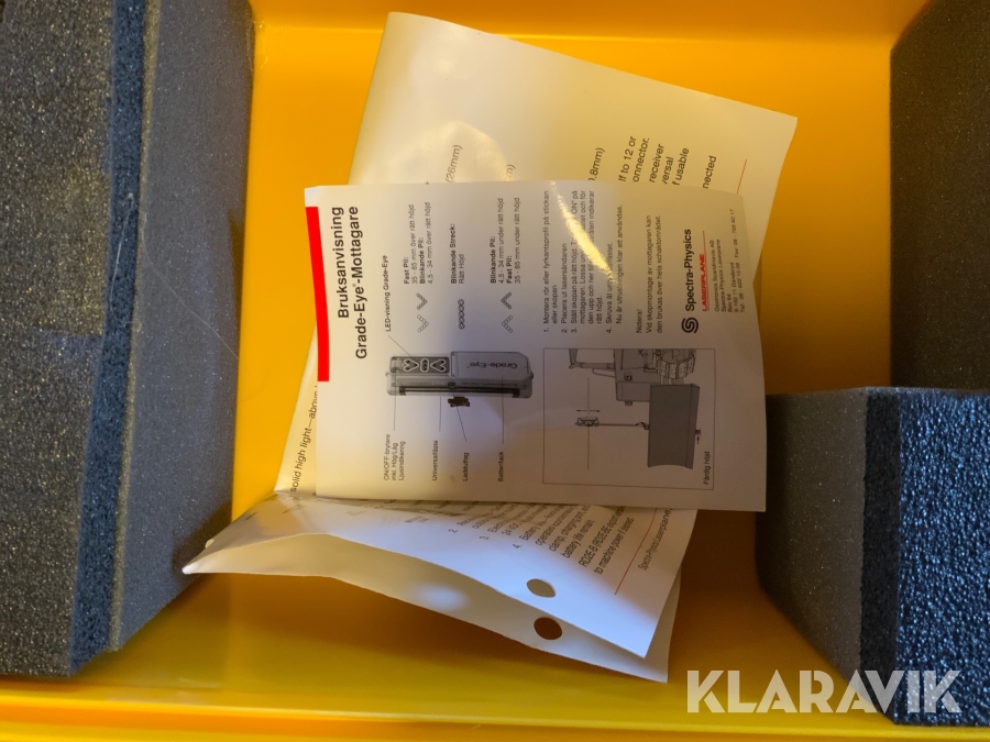 Lasermottagare för grävmaskin Grade-Pro RD2E-B, Lekeberg, Kl