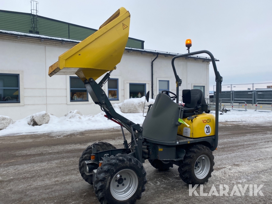 Dumper Wacker Neuson 1001, Ängelholm, Klaravik auktioner